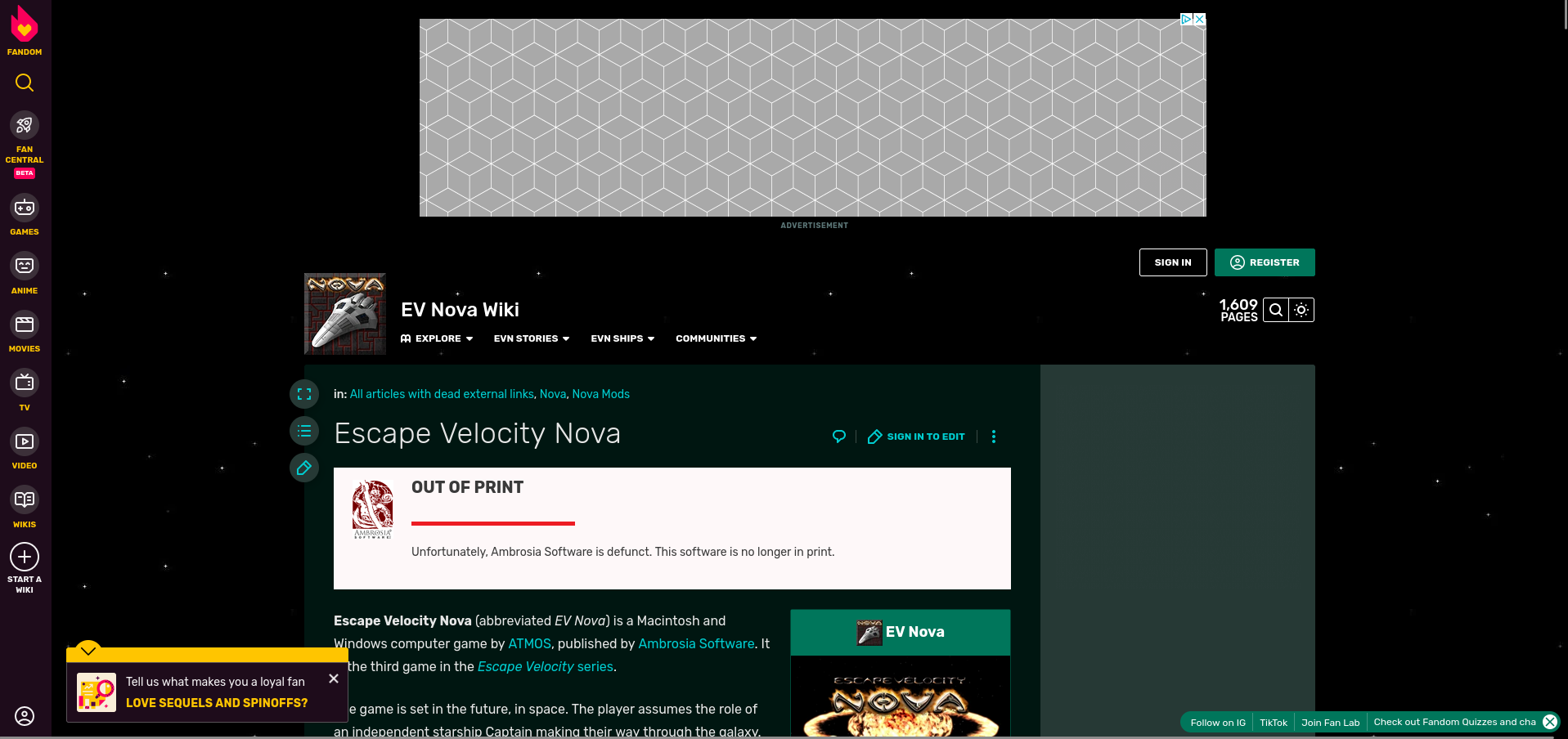 Fandom Wiki Considered Harmful – The Roohr Way